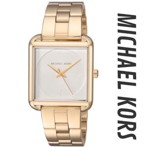 Michael Kors | Accessories | Michael Kors Lake White Dial Ladies Gold ...